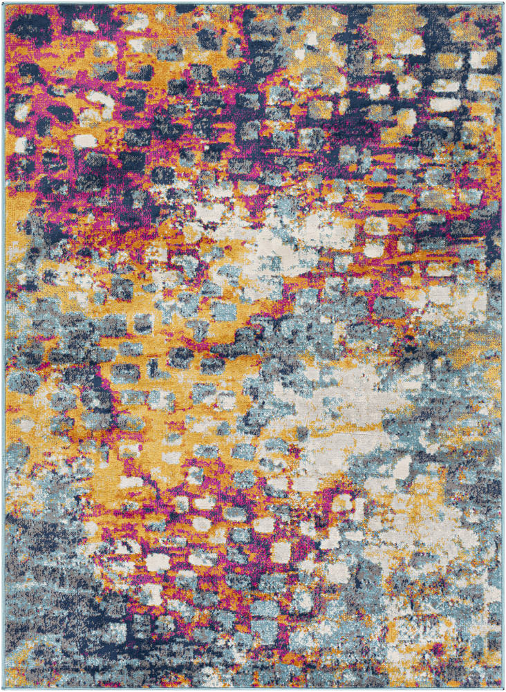 Tapis Abstrait Moderne Multicolore/Orange 160x215 Amaya | Maisons du Monde