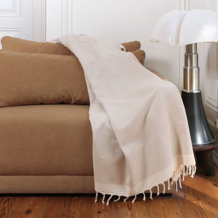 Plaid coton lin 130x170 Courchevel | Maisons du Monde