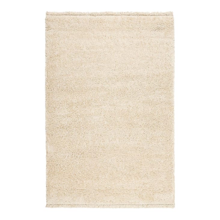 Tapis uni en polypropylène crème 80x300 Zero | Maisons du Monde