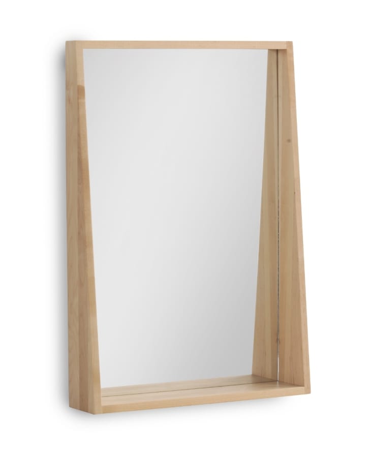 Espejo rectangular marco de madera de abedul natural | Maisons du Monde