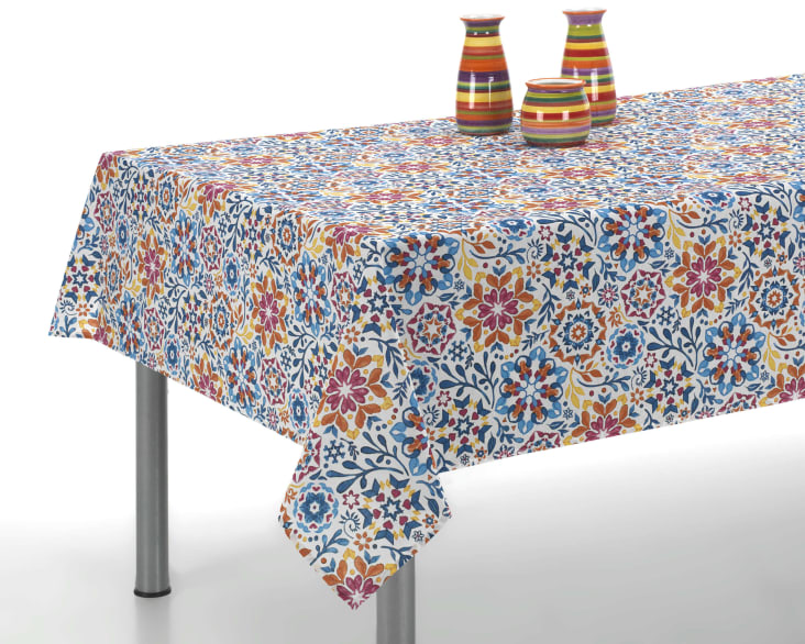 Mantel estampado tacto tela mafra azul 100x140cm Kitchen | Maisons du Monde