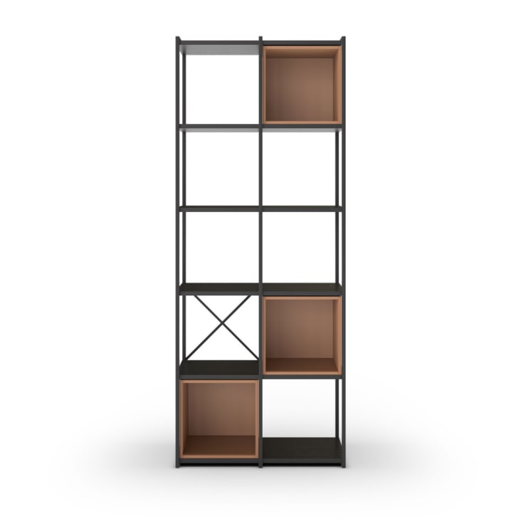 Etagère en bois et métal 70,50x179cm - Terracotta Phalor | Maisons du Monde