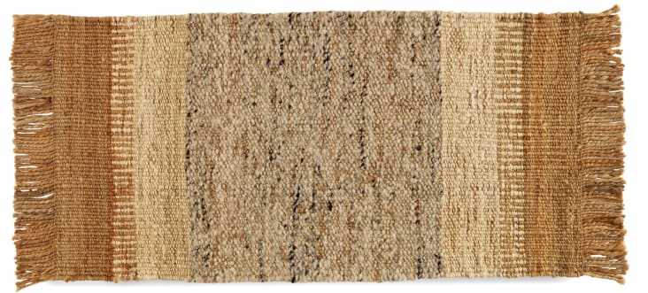 Tapis en jute et laine 60x120 cm | Maisons du Monde