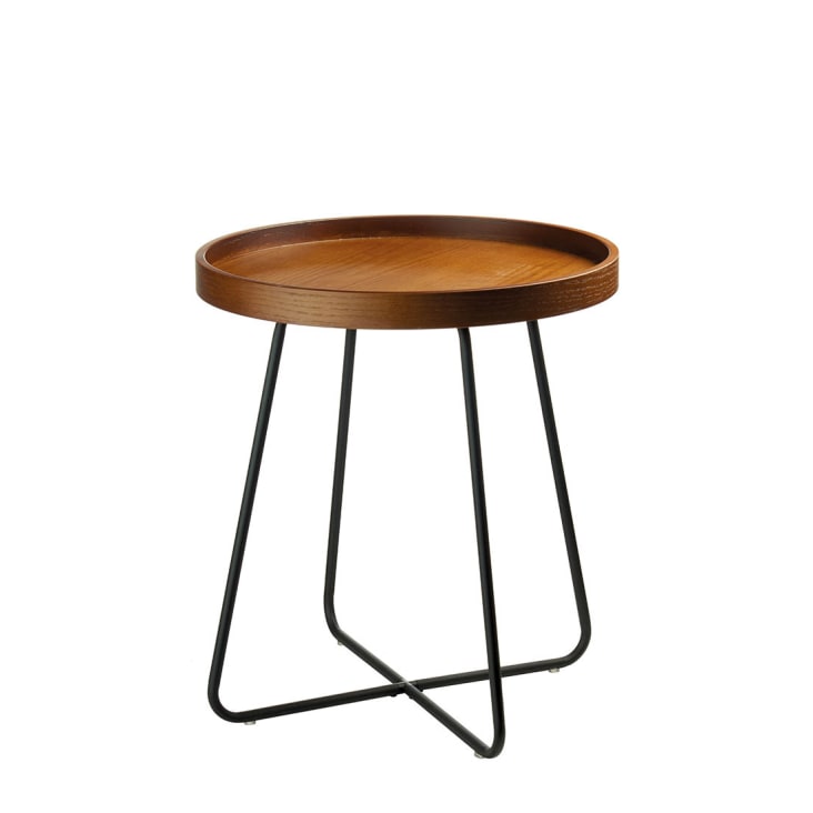 Mesita de centro en tablero de fibra de densidad media chapado y armaz ...