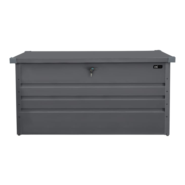 Gartenbox aus Metall mit Boden & Schloss 132x60x62cm, 400L, anthrazit ...