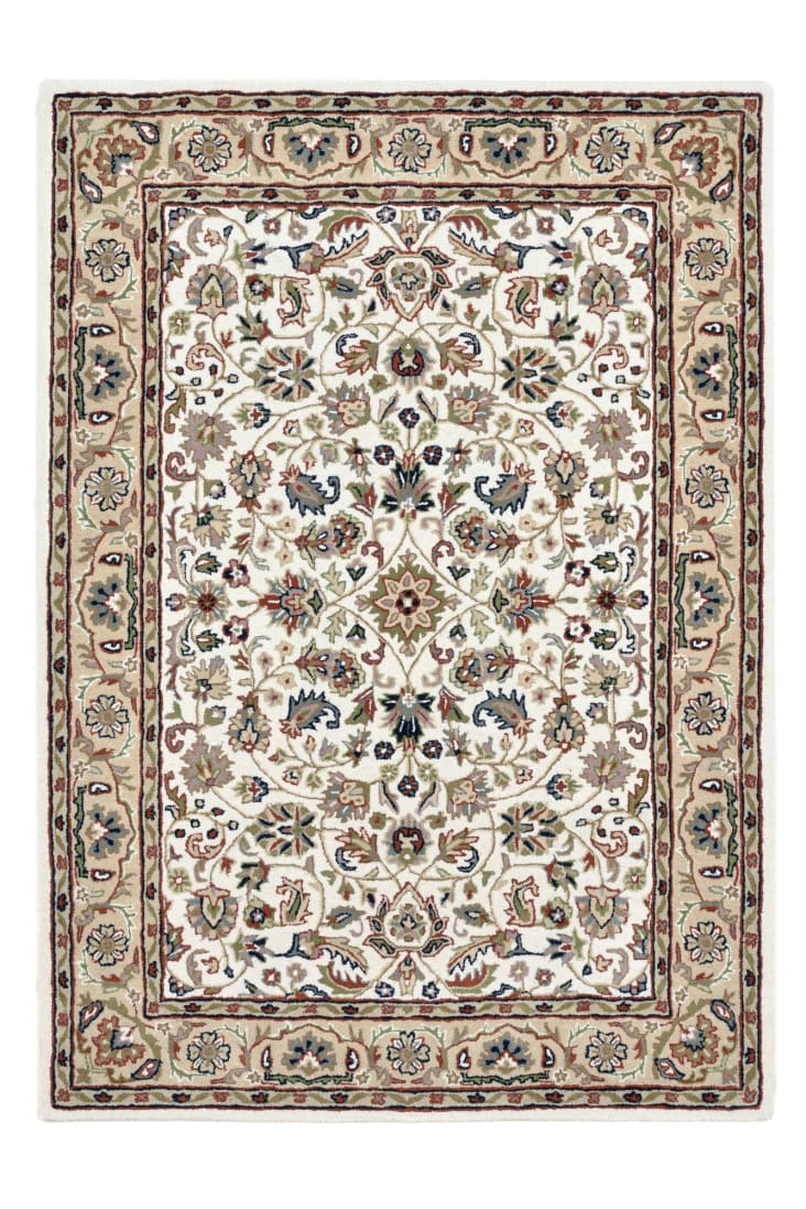 Tapis tufté main au design oriental beige 40x60 cm Royal orient | Maisons du Monde
