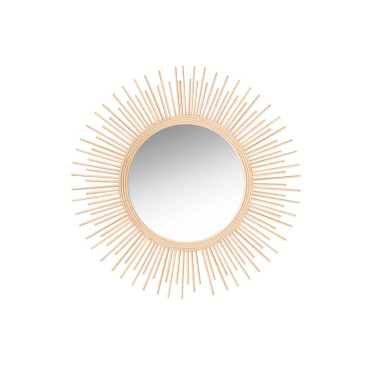 Specchio in legno beige ⌀ 80 cm Neiva | Maisons du Monde