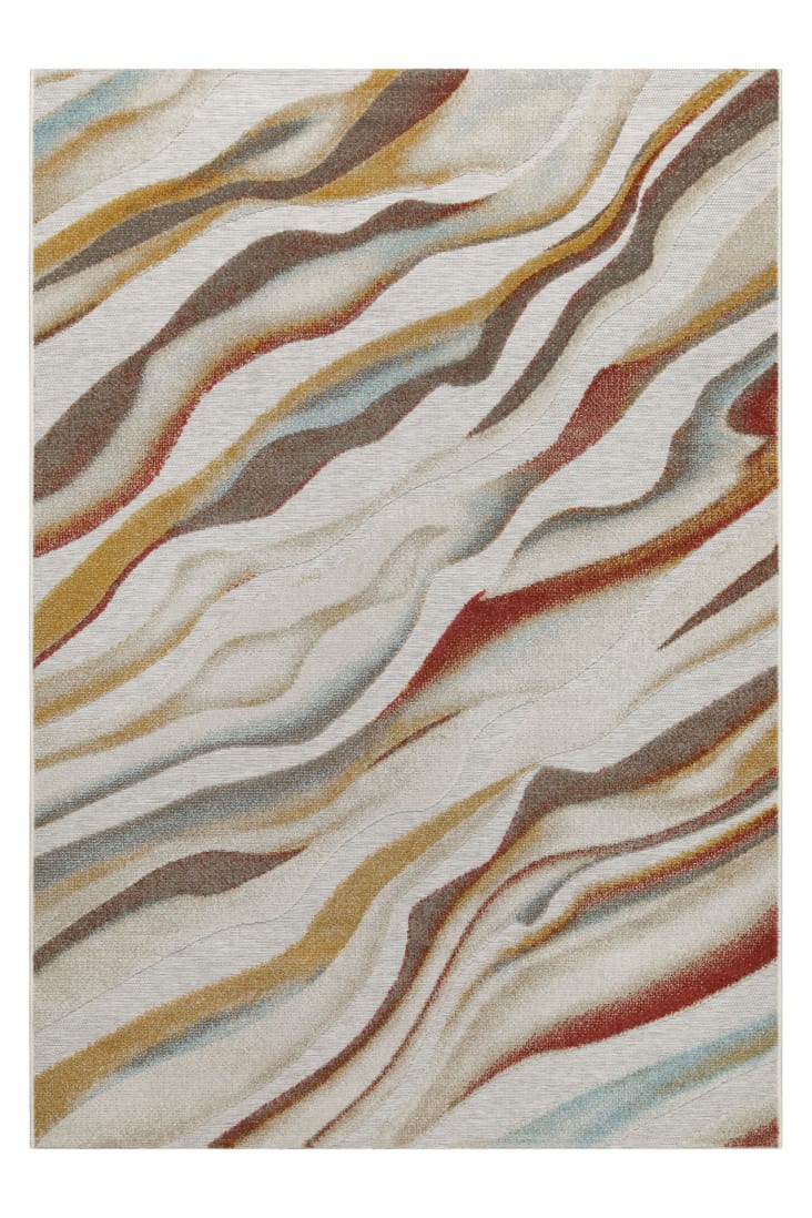 Alfombra interior exterior vintage con relieve 120x170 Blossom power ...