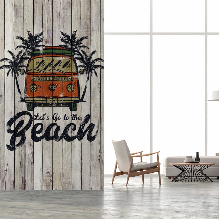 Tapete Wohnmobil Lass uns an den Strand gehen 156x270cm | Maisons du Monde