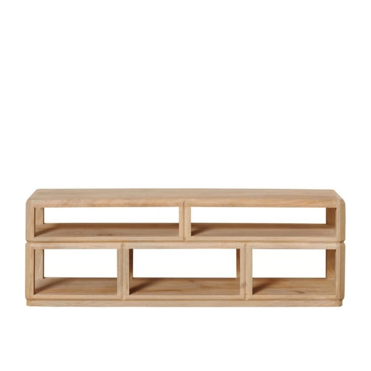 Étagère basse 2 étages en bois clair Jill | Maisons du Monde