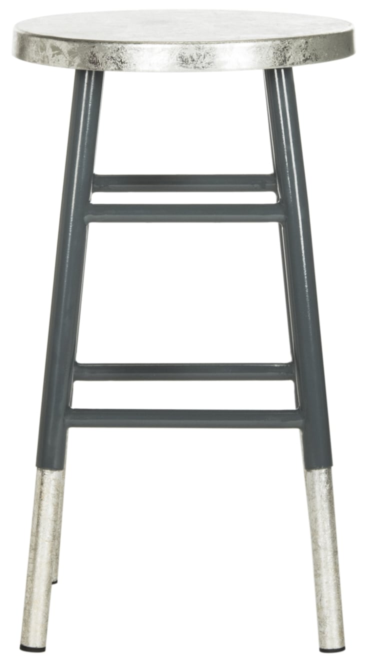 Taburete de cocina en hierro plateado Lala | Maisons du Monde
