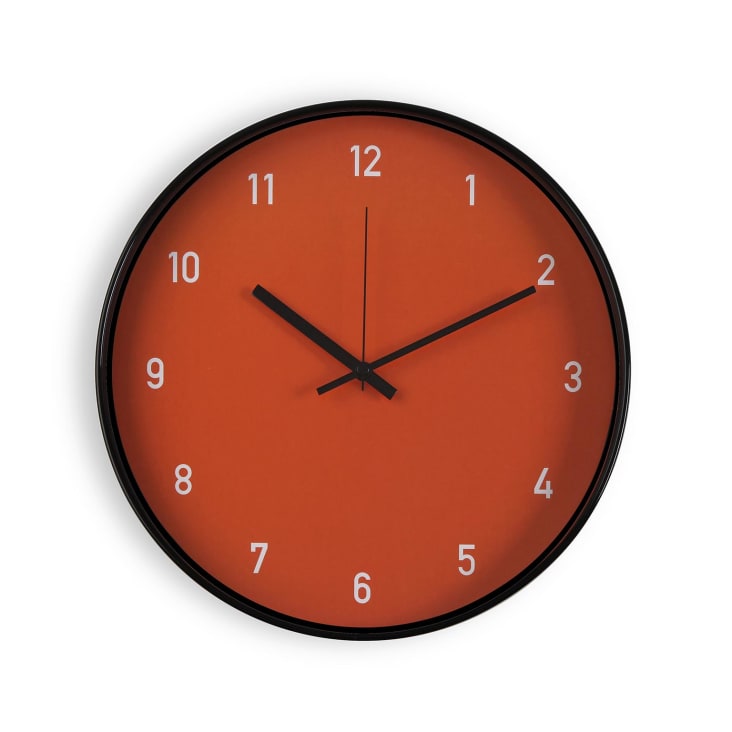 Horloge murale en verre rouge | Maisons du Monde