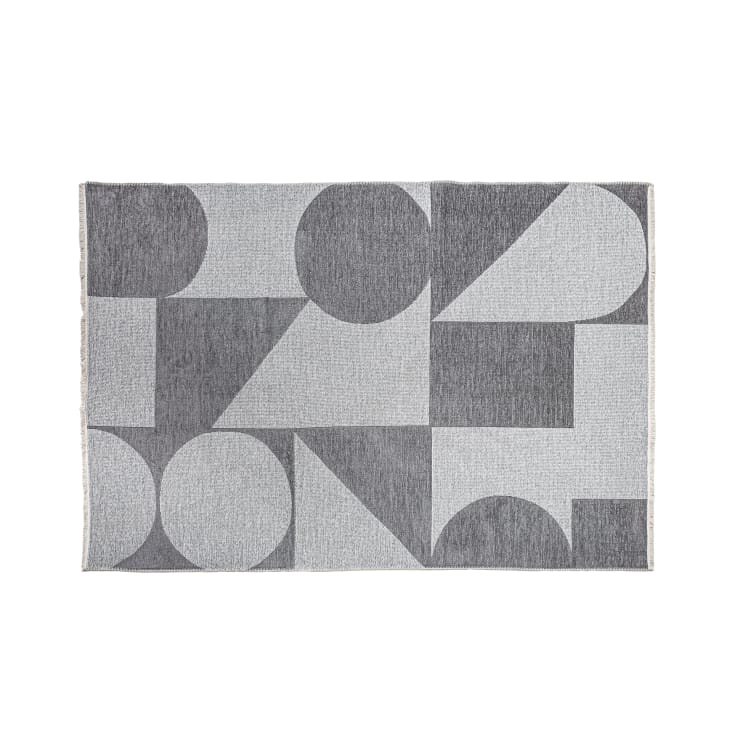 Alfombra de poliéster en color gris de 230x160x1cm | Maisons du Monde