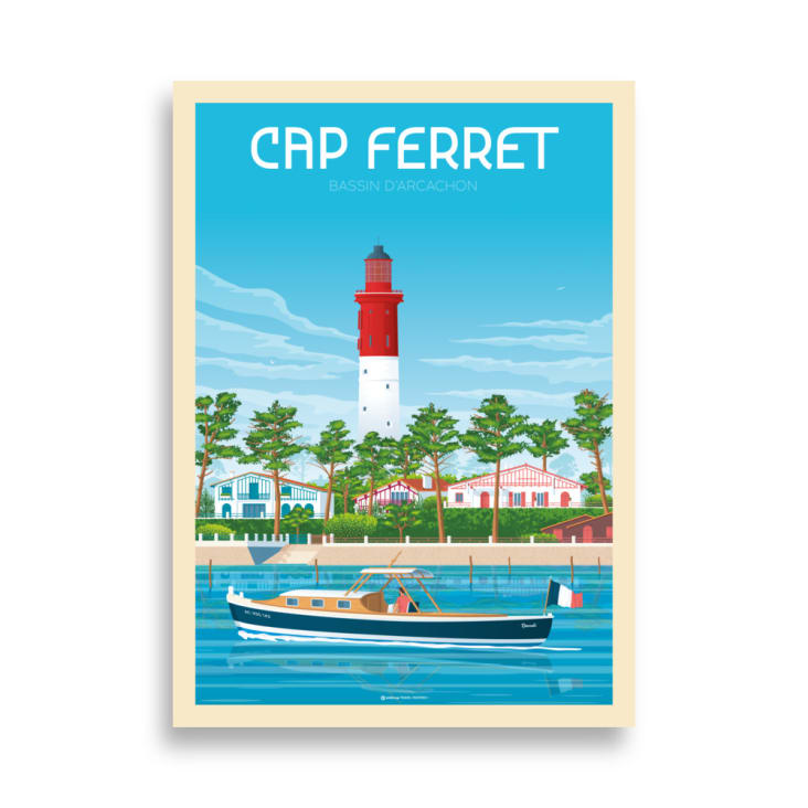 Póster cap ferret - arcachon francia 30x40 cm | Maisons du Monde