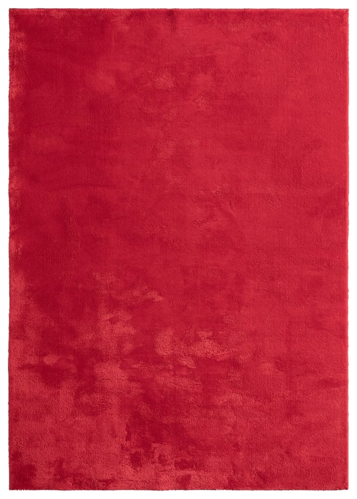 Tappeto lavabile e antiscivolo, tinta unita, rosso, 120 x 160 cm Relax ...