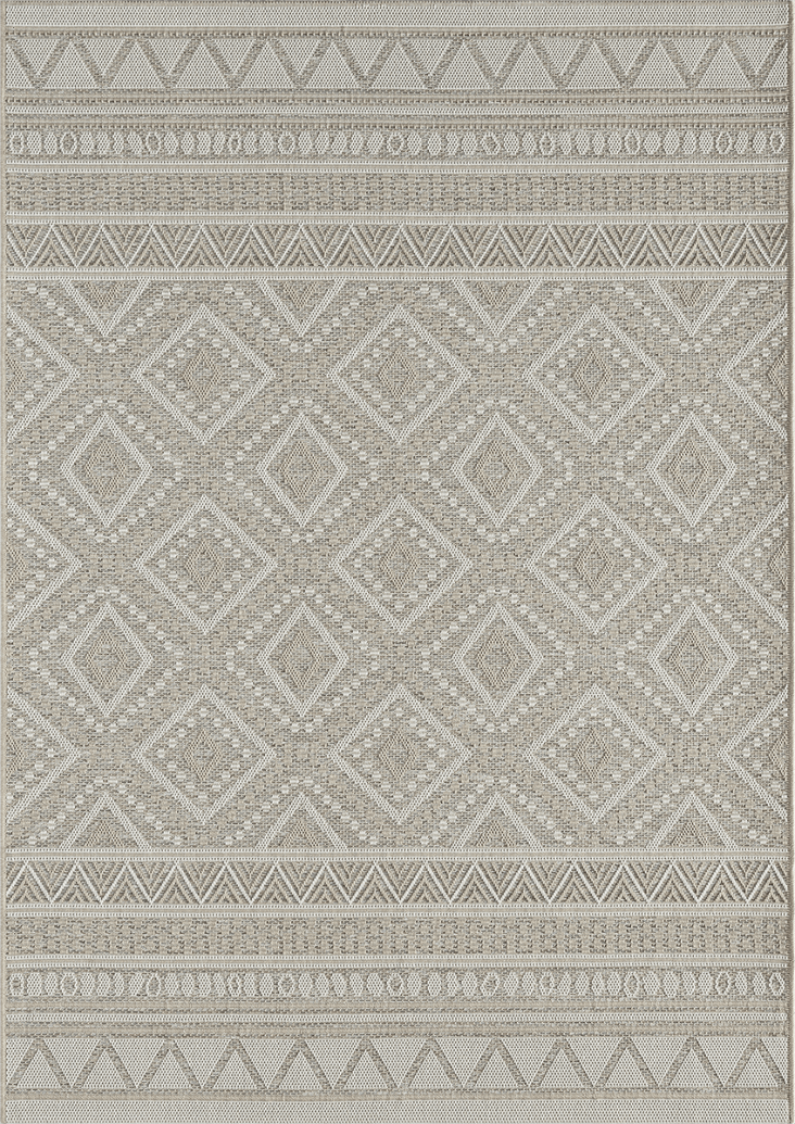 Tapis extérieur intérieur cuisine plate terrasse, beige, 120 x 160 cm ...