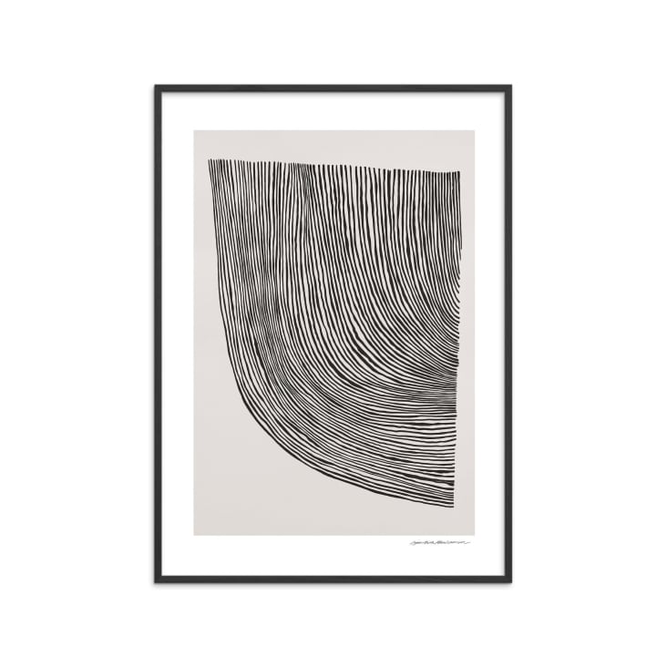 Affiche "Curves Black" Cadre noir - 50x70 cm The poster club x leise ...