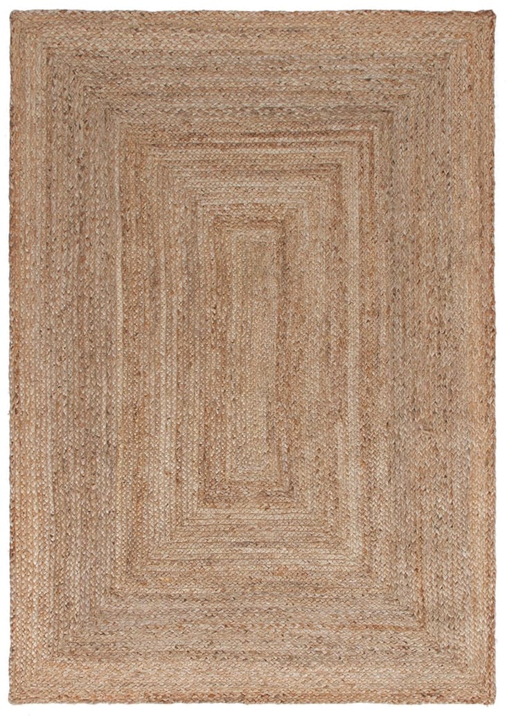 Tappeto da salotto in juta intrecciata a mano Beige 120x170 cm Frimo ...