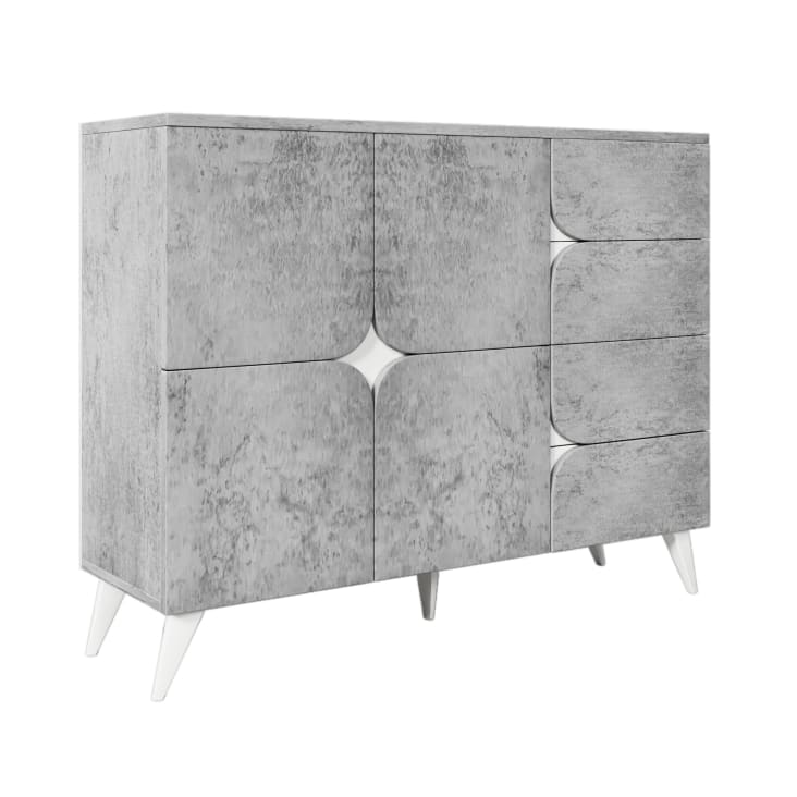Grey textured sideboard store