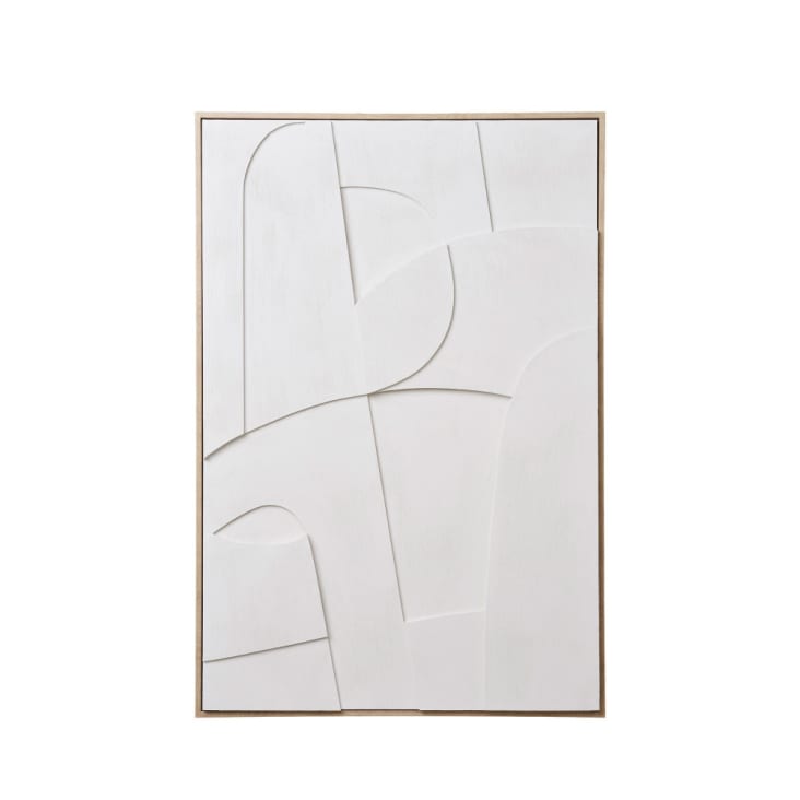 Cuadro contemporáneo - blanco Madeline | Maisons du Monde