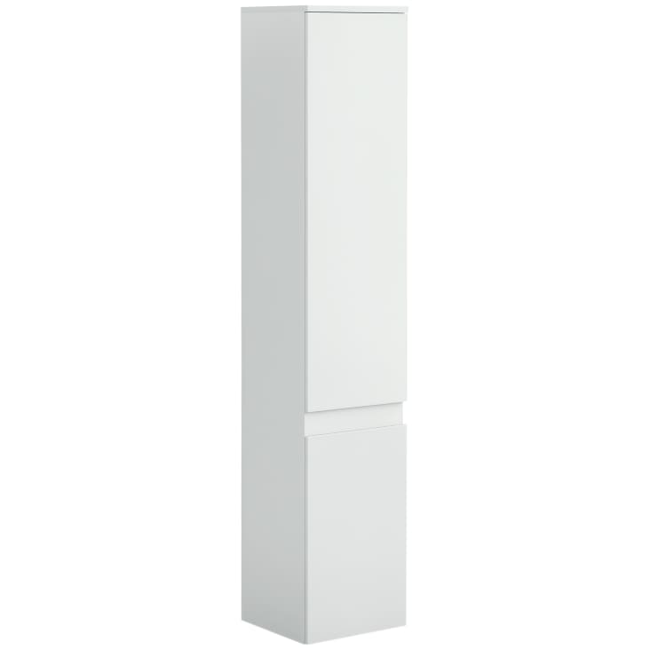 Meuble colonne rangement salle de bain 30 x 28 x 152,5 cm blanc ...