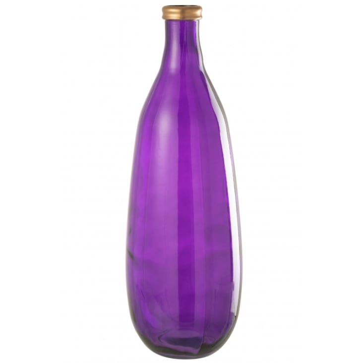 Vase en verre mauve 25x25x75 cm | Maisons du Monde