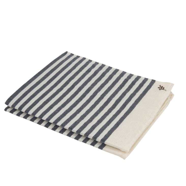 Set di 2 asciugamani cotone blu denim 45x70 cm Hossegor | Maisons du Monde