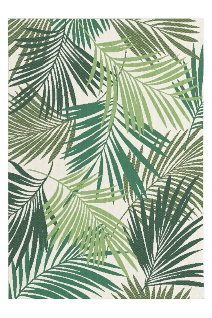 Tapis intérieur extérieur résistant tâches et UV vert 140 x 200 ...