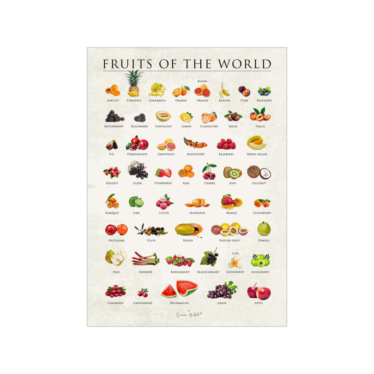 Affiche "Fruits of the world" sans cadre - 70 x 100 cm Simon holst ...