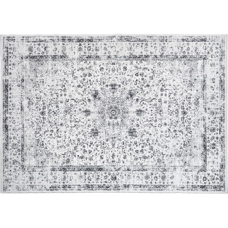Tapis design vintage avec motif oriental à poils courts doux 240x340cm ...