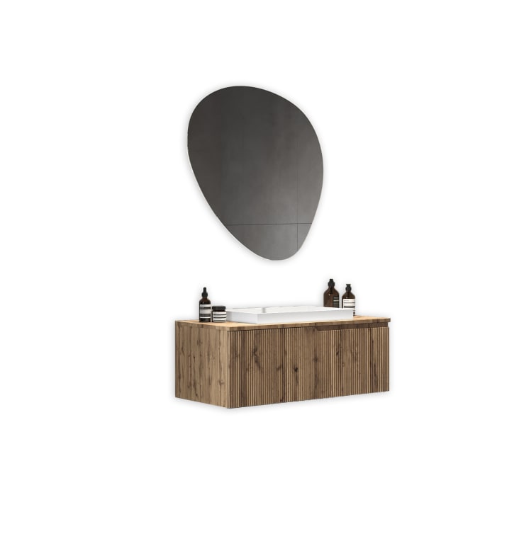 Composition 3 pièces en MDF chêne Venere | Maisons du Monde