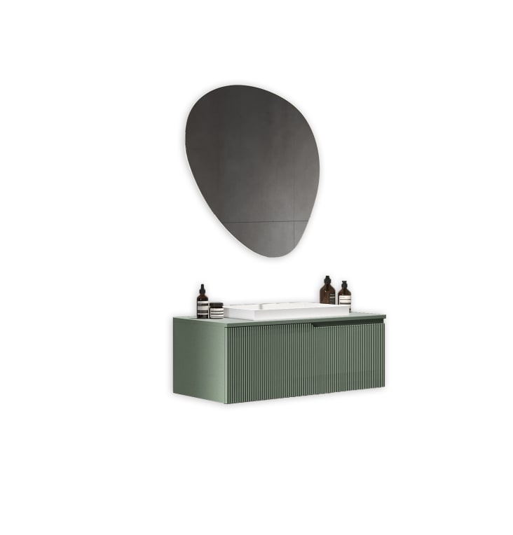 Composition 3 pièces en MDF vert sauge Venere | Maisons du Monde