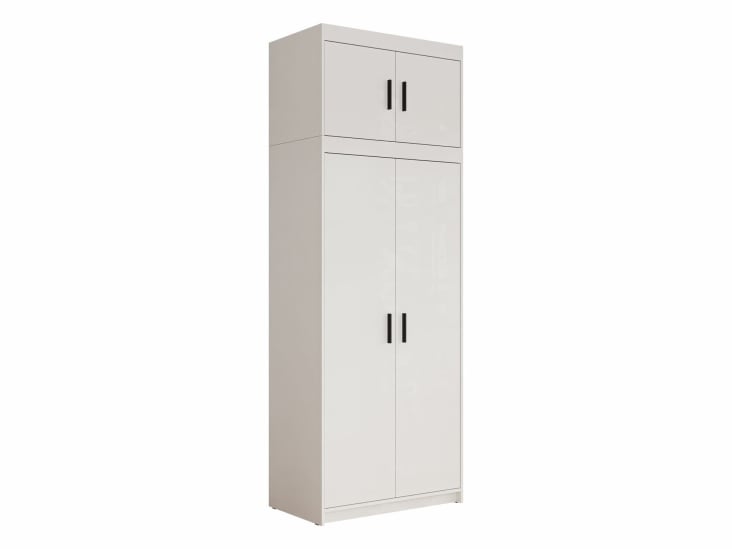 Armario aglomerado laminado blanco 53x246x90cm Armario novduni 103 ...