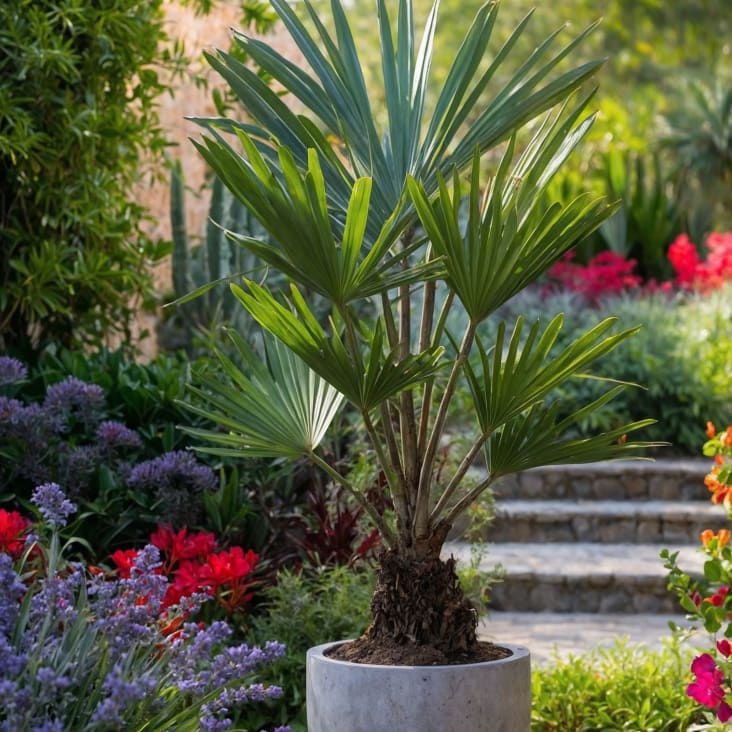Palmier de Chine , Trachycarpus Fortunei, 35cm | Maisons du Monde