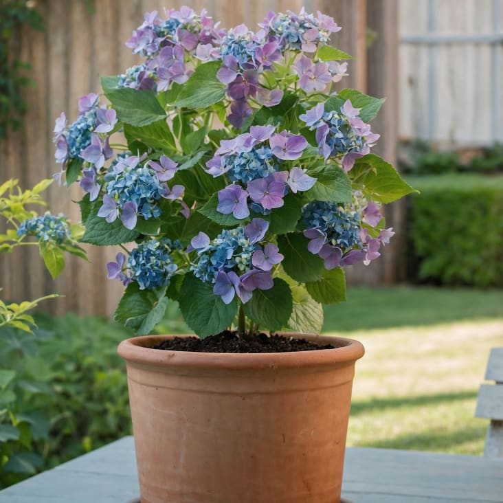 Hortensia (x6), Hydrangea macrophylla 'Nizza', 25cm | Maisons du Monde