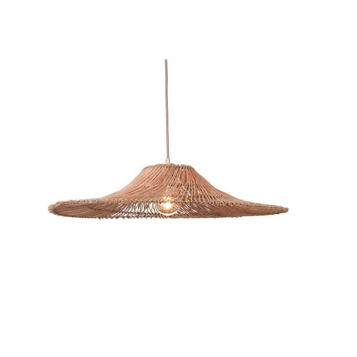 Suspension rotin naturel Ø70cm Cancun | Maisons du Monde