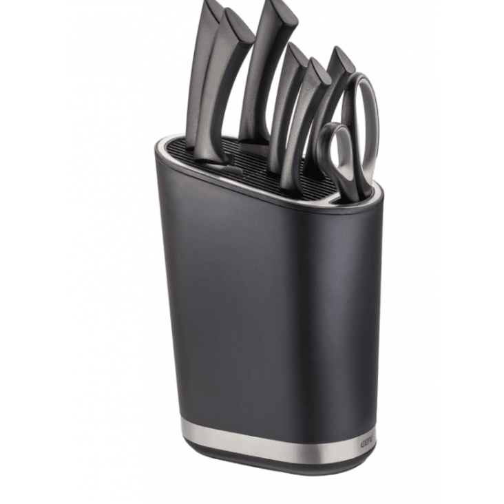 Bloc de couteaux en acier inoxydable et plastique 19x25,5 cm Smartline ...