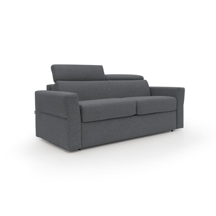 Divano letto con materasso H18 220 cm antracite Avalon | Maisons du Monde