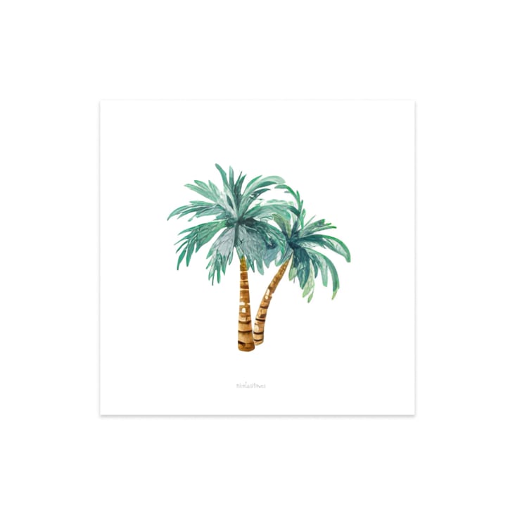 Palmiers affiche murale pour enfants 23x23cm Salinas | Maisons du Monde