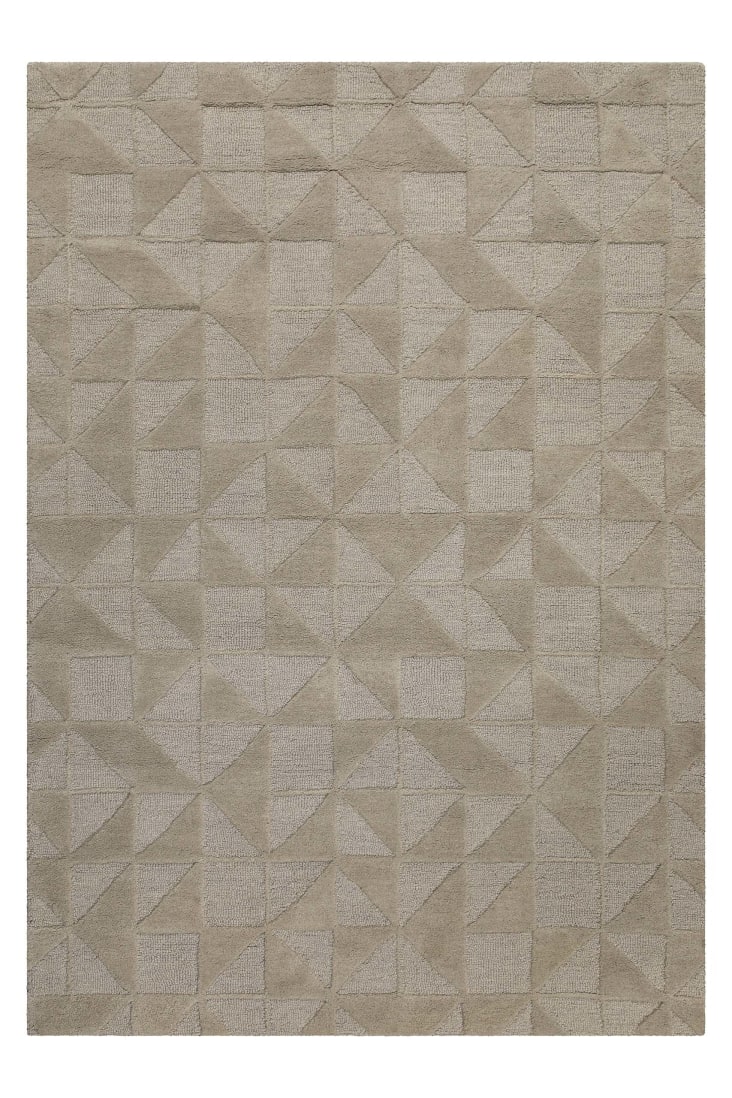 Tappeto beige sabbia design tuftato a mano a rilievo 40x60 Hamptons ...