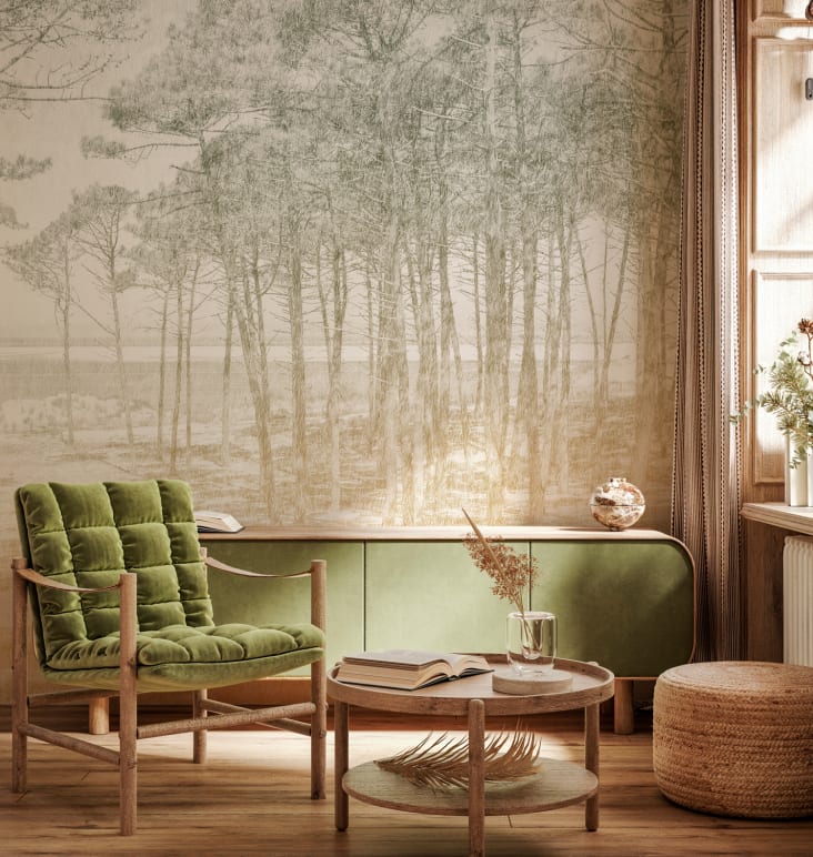 Papier peint panoramique Les Pins Gamme_standard | Maisons du Monde