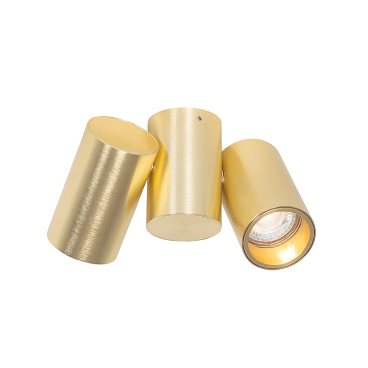 Foco diseño dorado 2 luces orientable Michael | Maisons du Monde