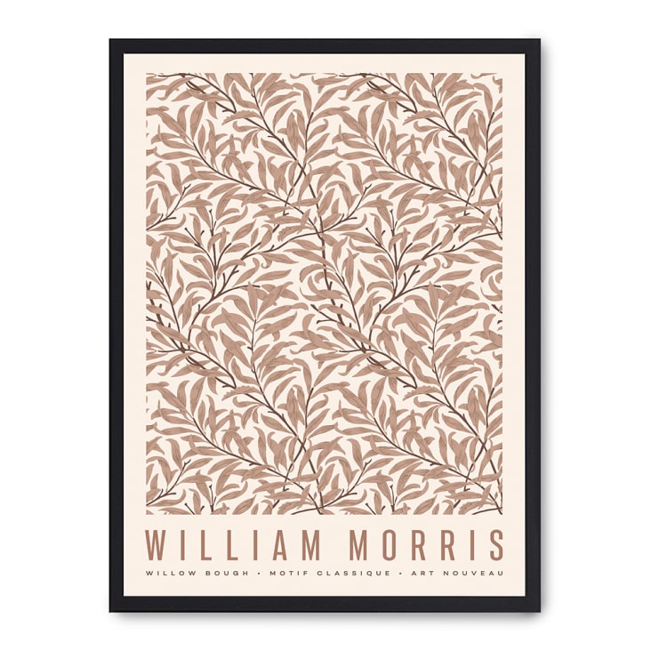 Cuadro willow pattern vi, marco negro, 30x40 cm William morris ...