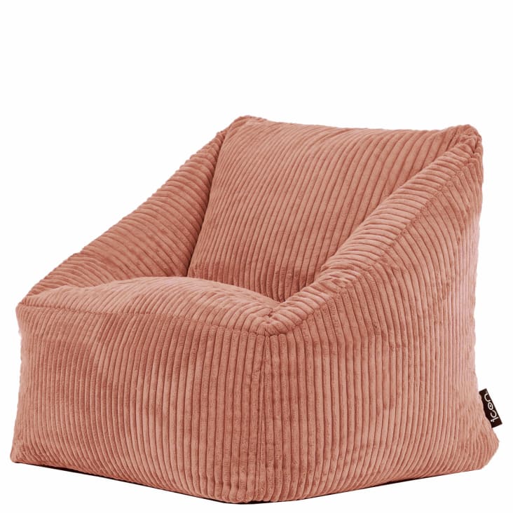 Flauschiger Sitzsack-Sessel für Kinder aus Cord, Rosa Natalia | Maisons ...