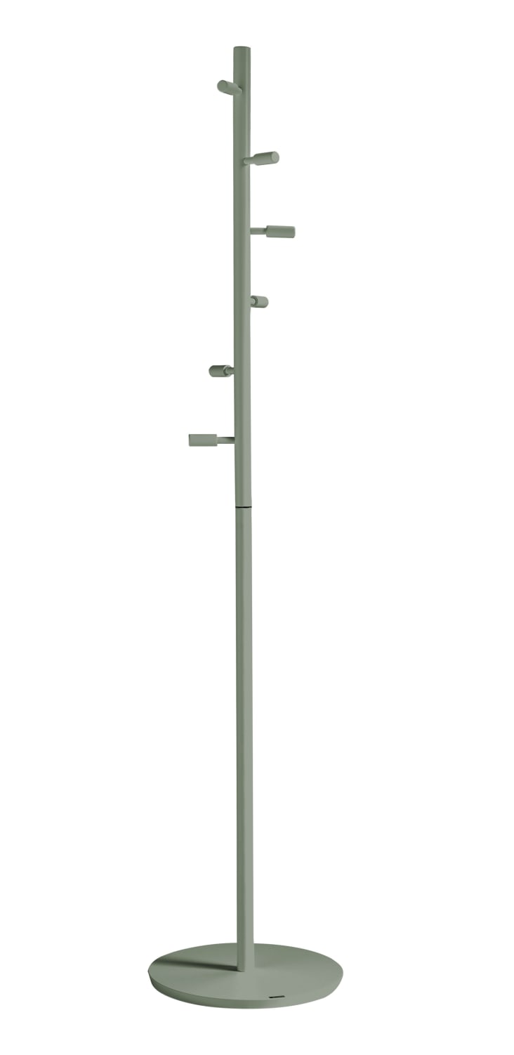 Perchero de madera de haya verde 182x37x37 cm Espiral | Maisons du Monde