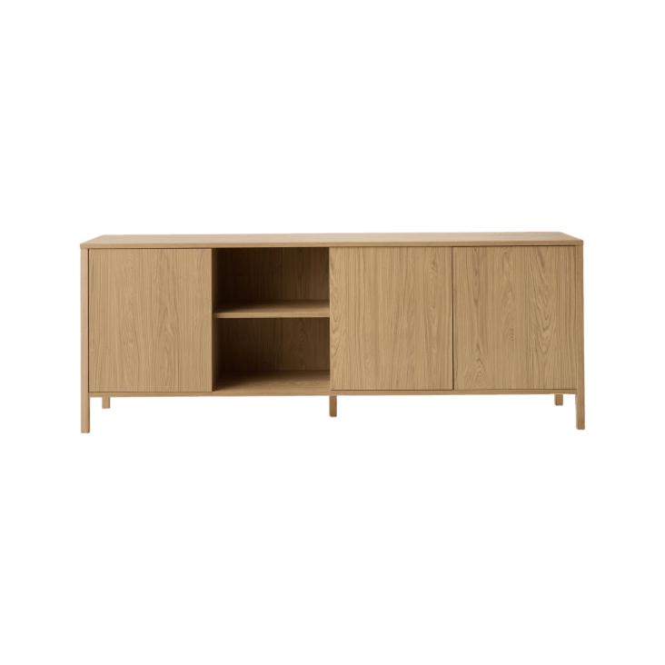 Buffet 3 portes effet bois clair Simon sejour | Maisons du Monde