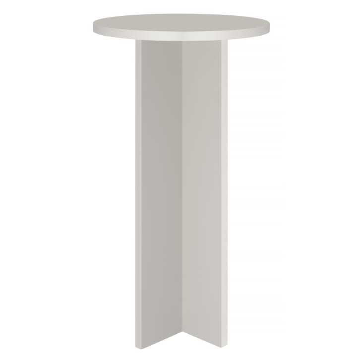 Table haute ronde 60 cm taupe Chinchin | Maisons du Monde