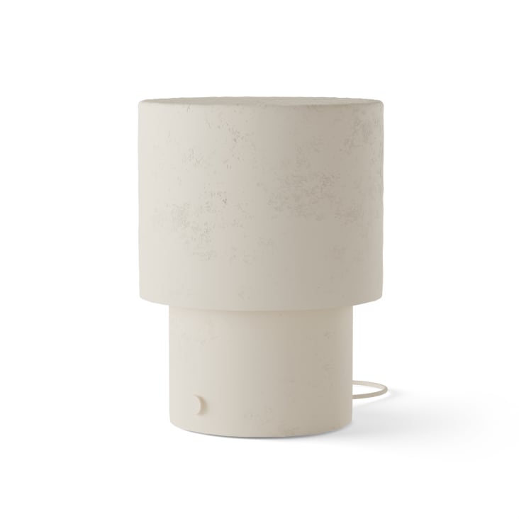 Lampe de table en plâtre beige E27 Cala | Maisons du Monde