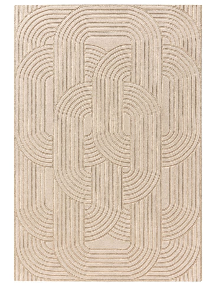 Alfombra de lana beige 120x170 Nuria | Maisons du Monde