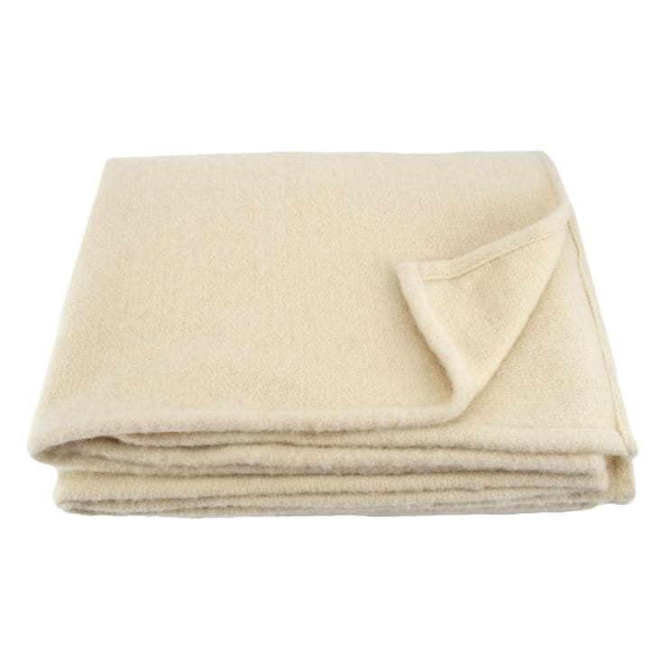 Couverture laine naturelle naturel 240x300 cm | Maisons du Monde